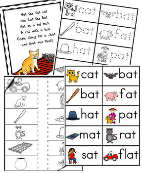 CVC -at Word family | Interactive Phonics | Homeschool Resource Co.