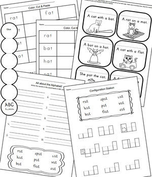 CVC -at Word family | Interactive Phonics | Homeschool Resource Co.