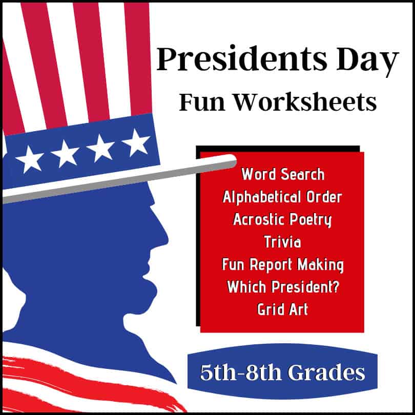 US Presidents - 5th-8th Grade Activities | Homeschool Resource Co.