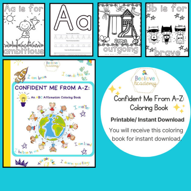 Positive Affirmation Coloring Book Pages | Kids activities ...